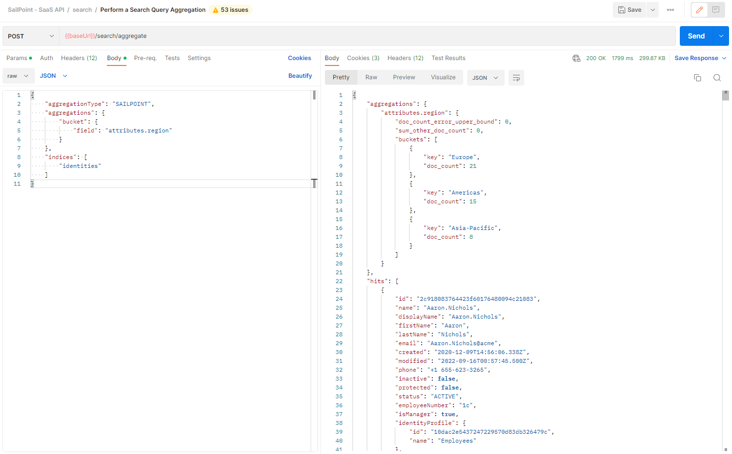 How to Perform a Search Query Aggregation via API - Compass