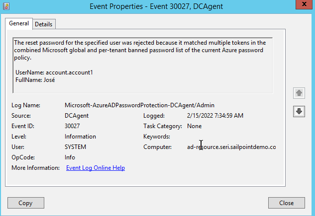 Integrating Azure Password Protection with IdentityNow - Compass