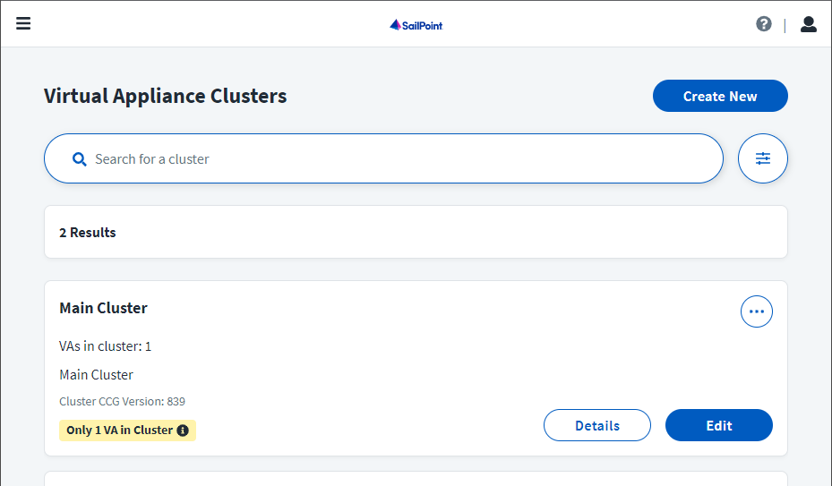 New Virtual Appliance User Interface in IdentityNow - Compass