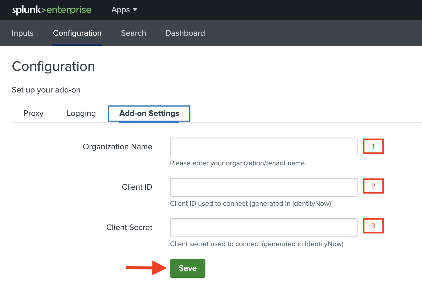 SailPoint Identity Security Cloud AuditEvent Add-on for Splunk ...