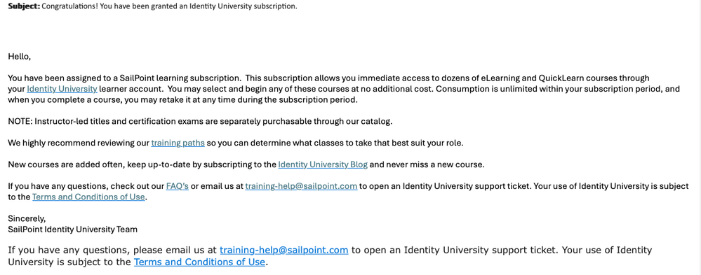 SailPoint eLearning Subscriptions - Compass