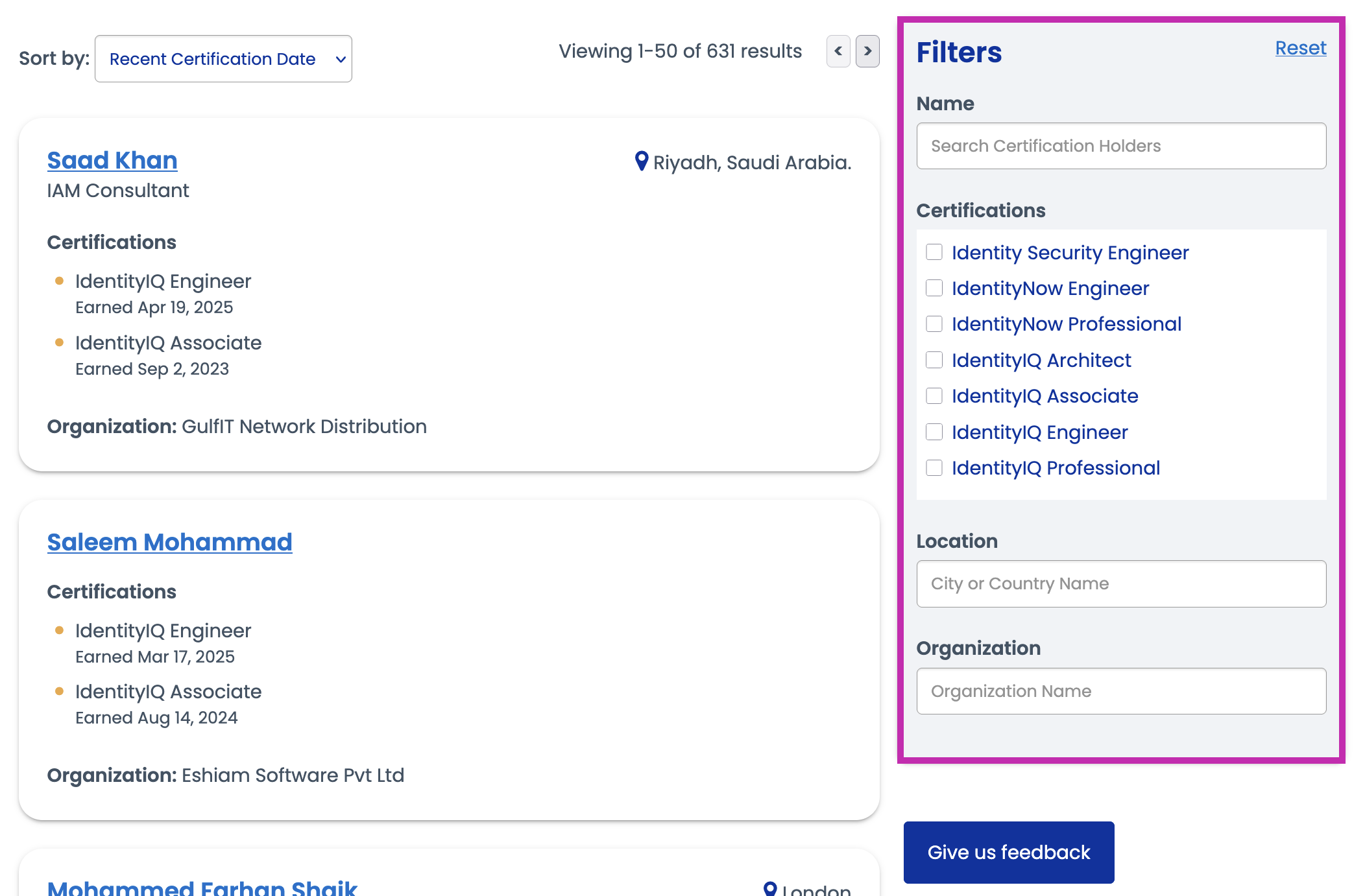 How to: Use the SailPoint Certified Professional Directory - Compass
