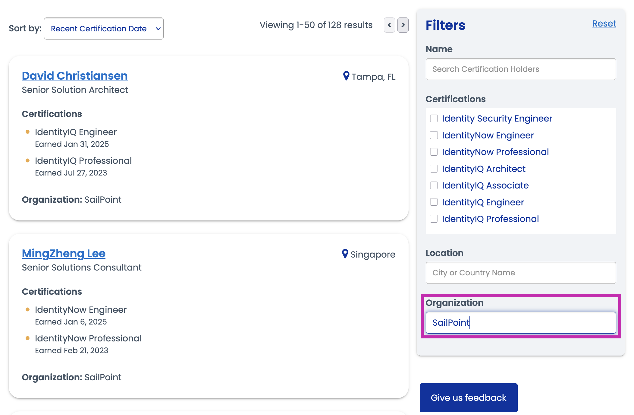 How to: Use the SailPoint Certified Professional Directory - Compass