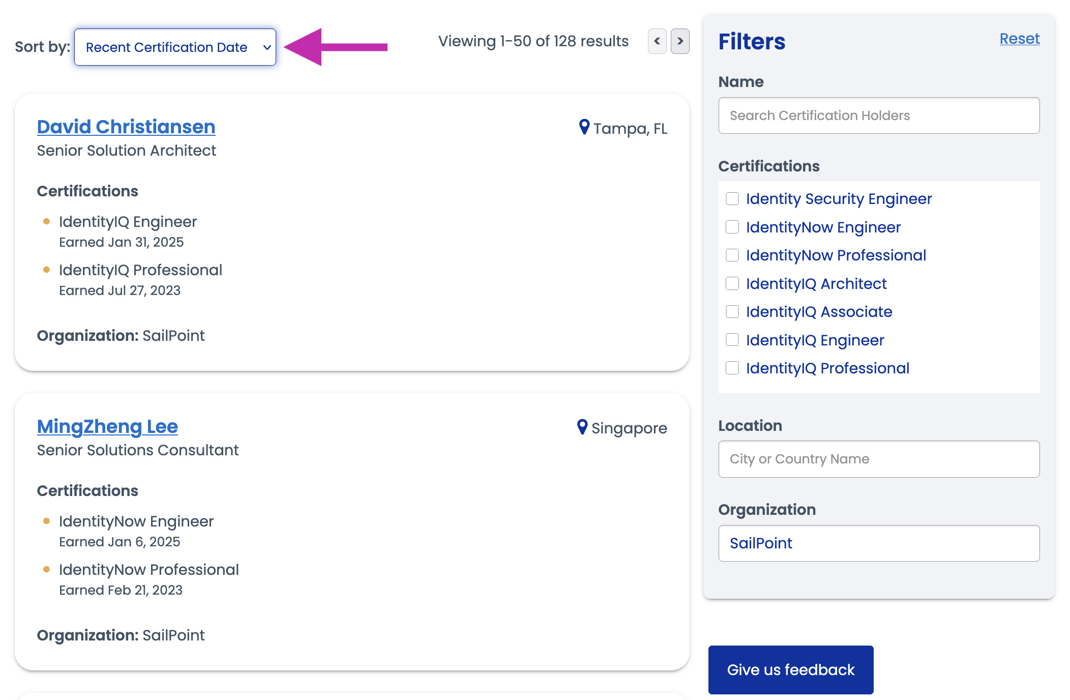 How to: Use the SailPoint Certified Professional Directory - Compass