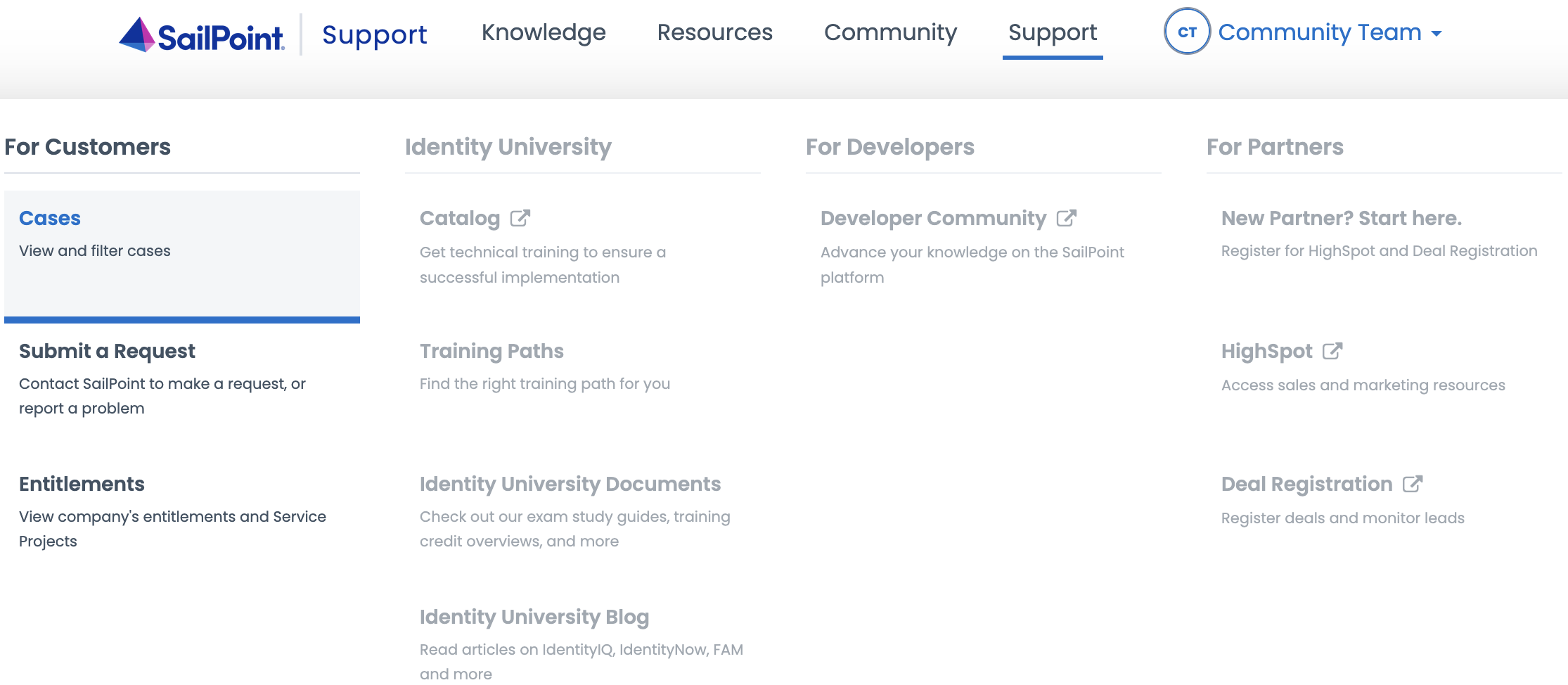 How to: Use the SailPoint Support Portal - Compass