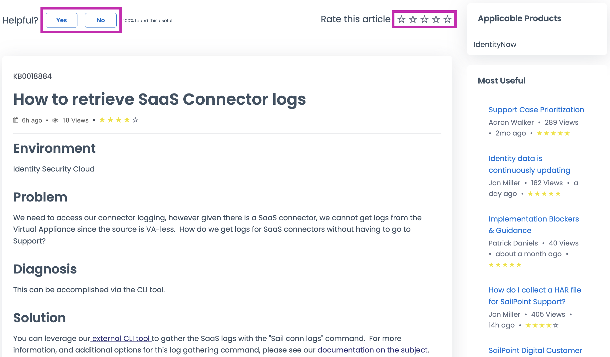 How to: Use the Support Portal knowledge base - Compass