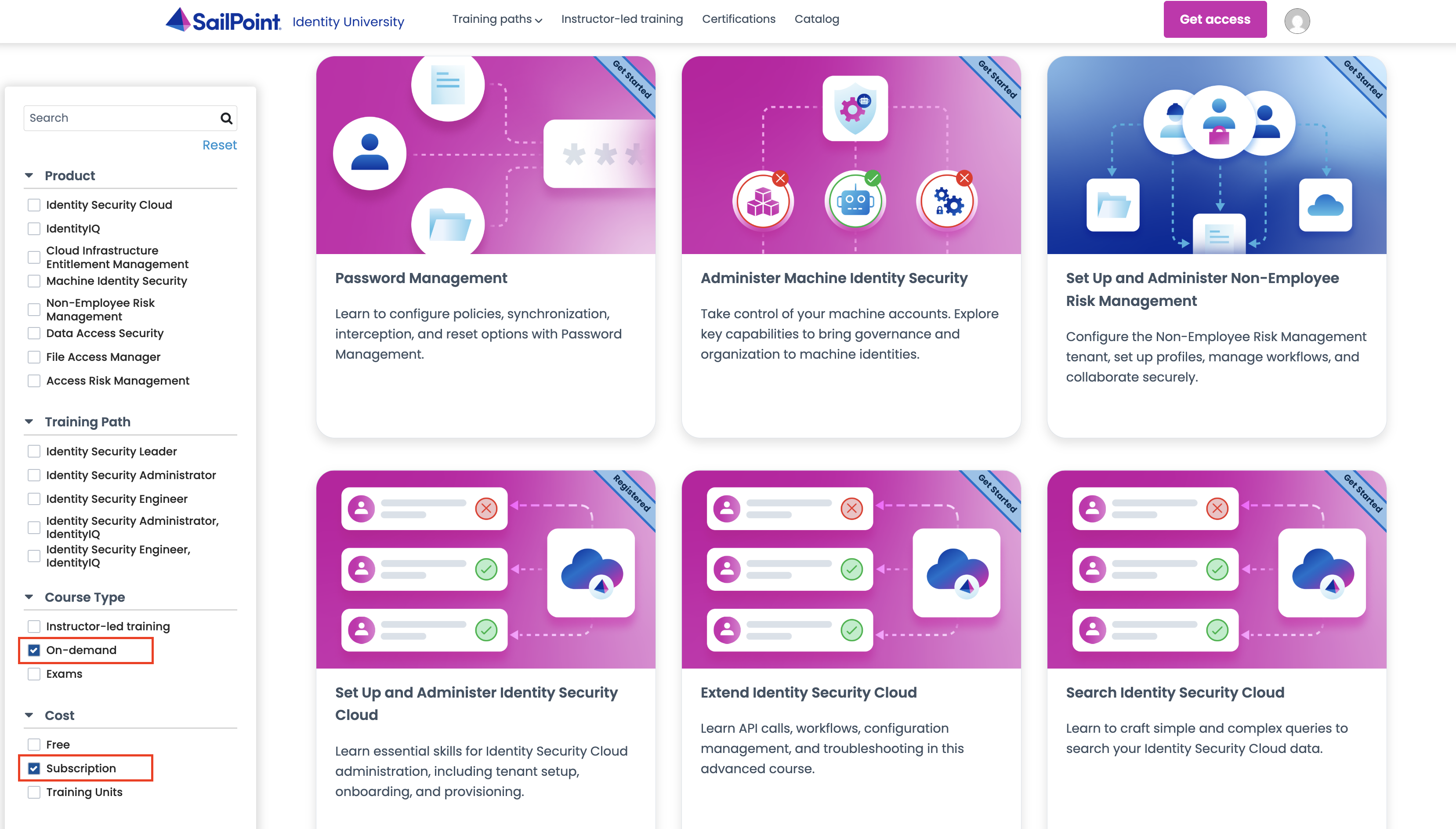 SailPoint eLearning Subscriptions - Compass